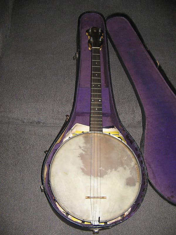 Clarophone Resonator Tenor Banjo, Vintage 1920's w/ Orig Case | Reverb