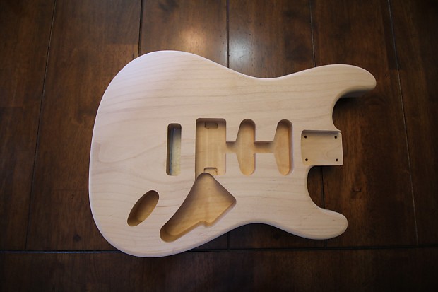 Forney Custom Stratocaster Replacement Body HSS pickup route | Reverb
