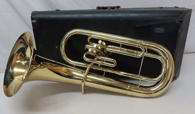 Vintage 1965 Conn 14I 3 Valve Baritone Horn With Original | Reverb