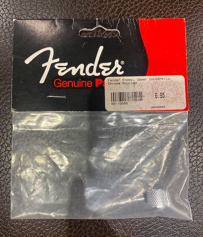Fender Knobs, Upper Concentric Chrome Knurled | Reverb