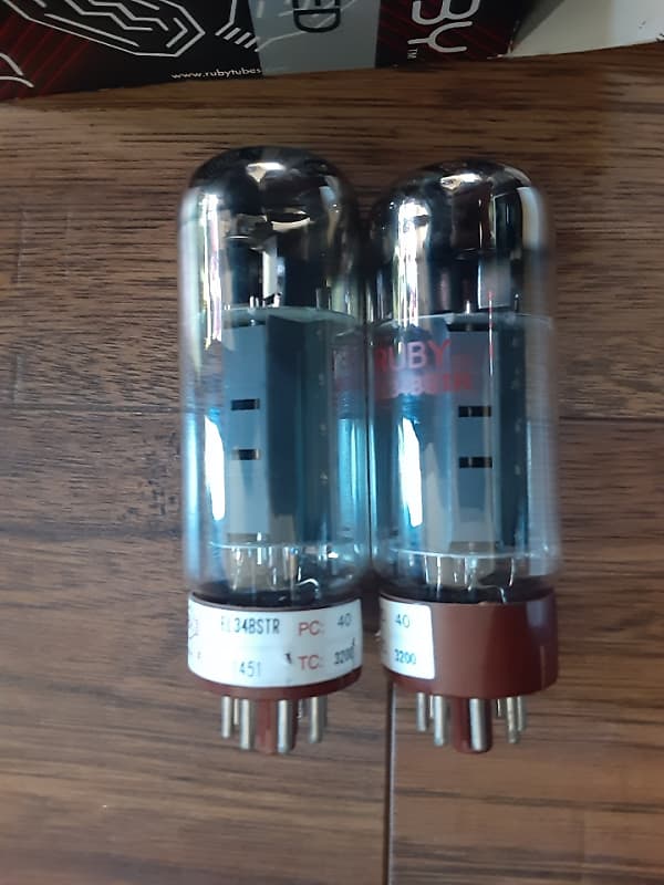Ruby Tubes EL-34BSTR (MATCHED PAIR) 2020 | Reverb
