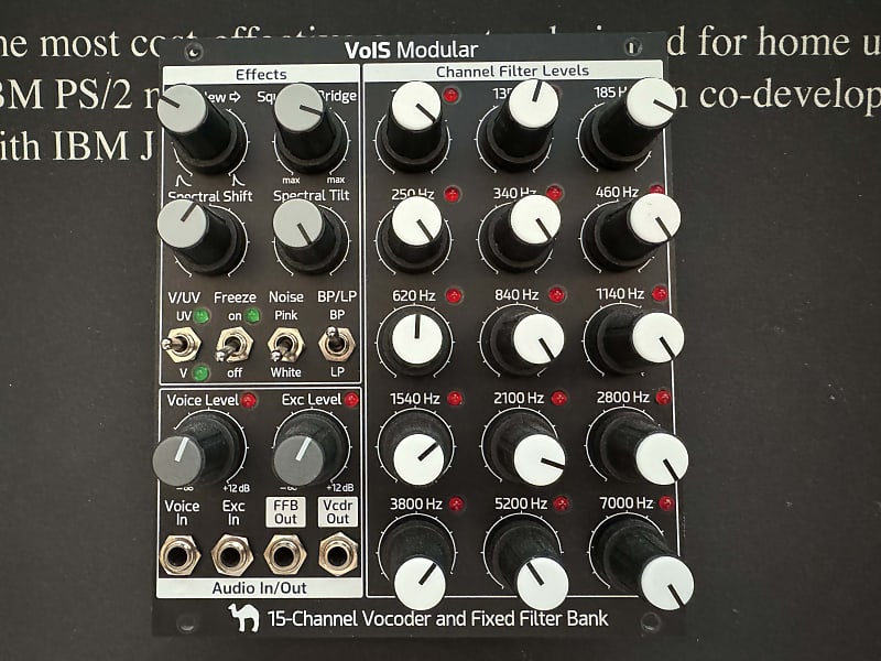 VoIS Modular (Dromedary) 15-Channel Vocoder and Fixed Filter | Reverb