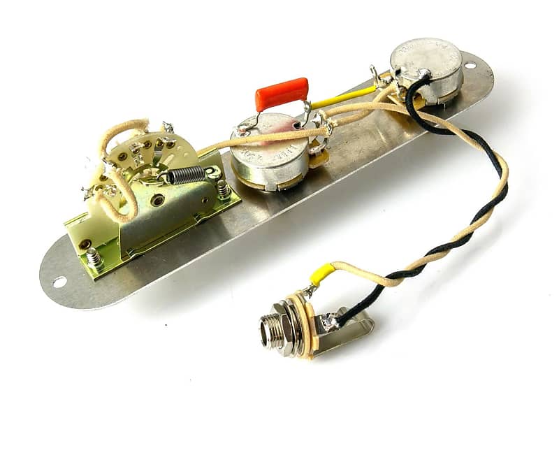 Pre-Wired Telecaster Compatible Wiring Kit CTS pots, Orange | Reverb