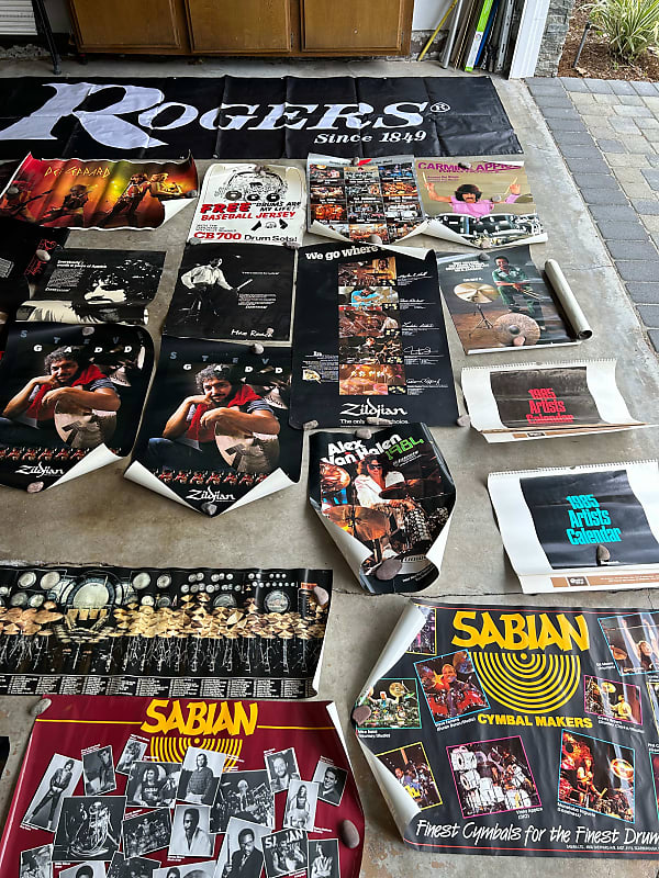 Yamaha, Ludwig, Pearl, Tama, DW Posters 1984-2015 - Paper | Reverb