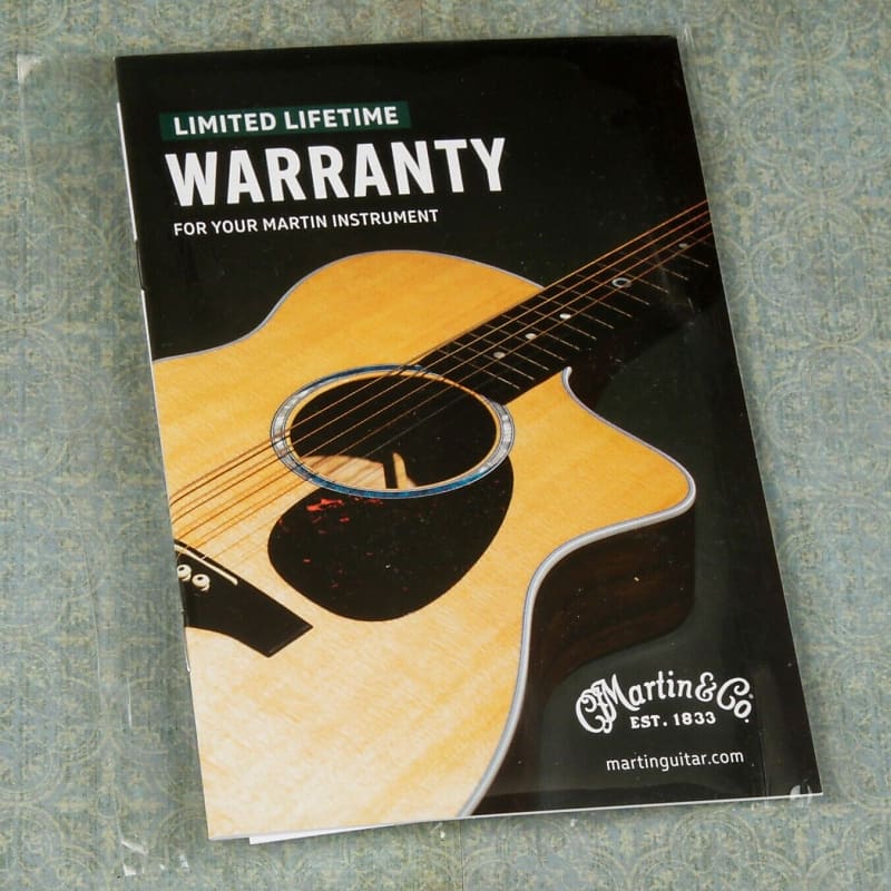 MARTIN GUITARS LIMITED LIFETIME WARRANTY BOOKLET SERIAL | Reverb