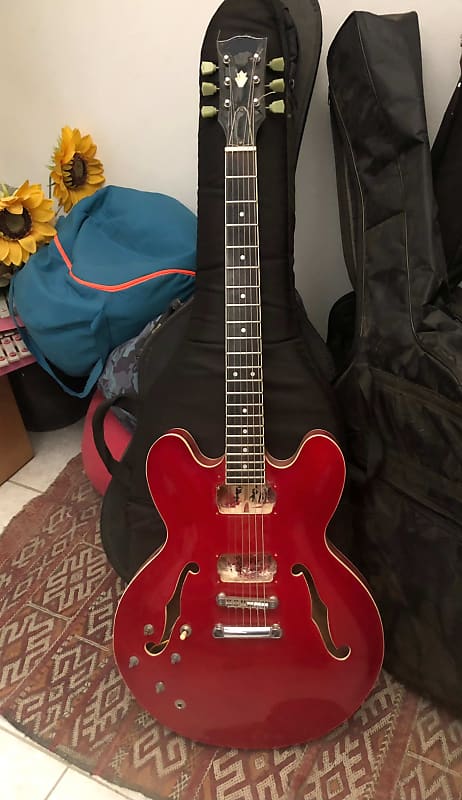 ES 335 Copy Lefty 2017 Cherry Red | Reverb