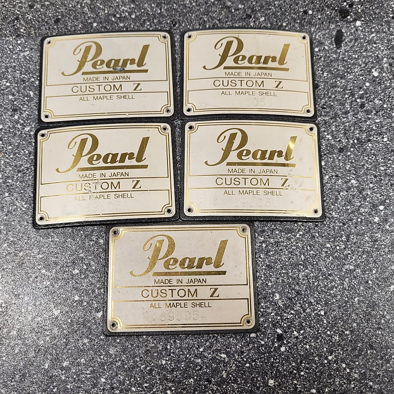 Pearl Custom Z 1989-1994 Badge | Reverb