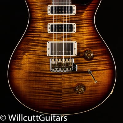 PRS Wood Library Studio Black Gold Burst 10 Top Torrefied | Reverb