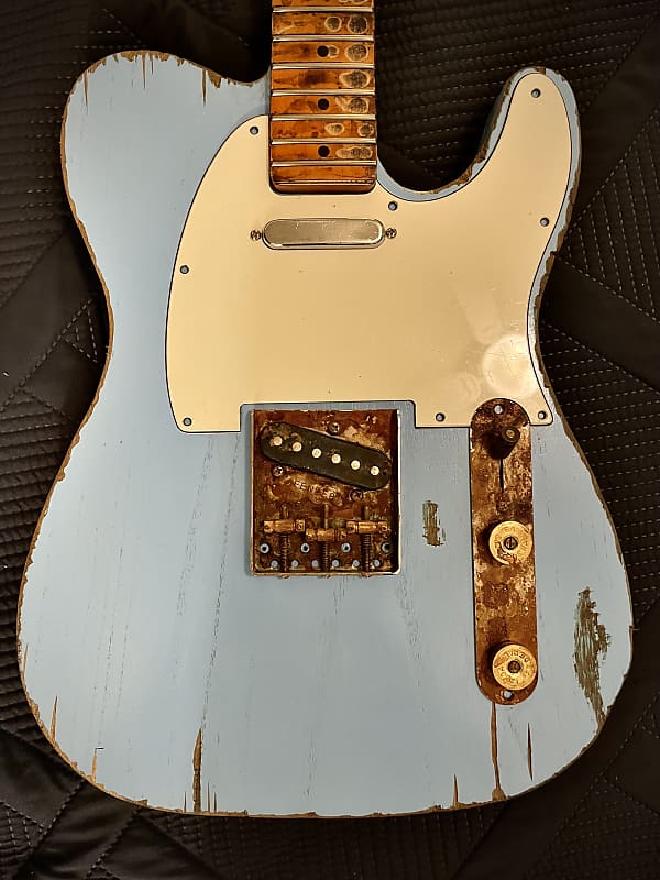 Pistols Crown Barncaster 2023 Relic daphne blue | Reverb