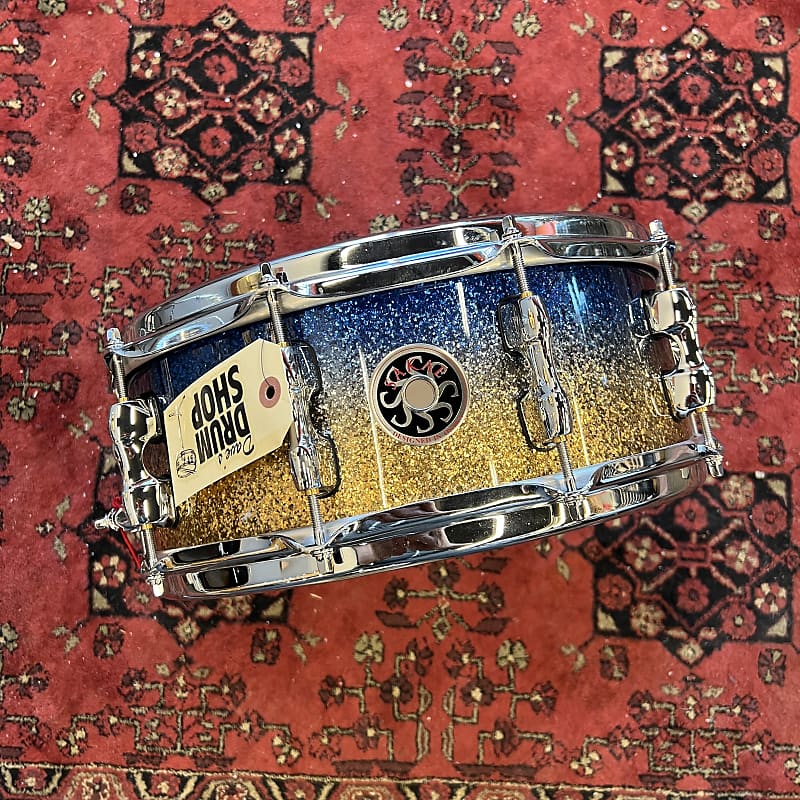 Sakae Maple Snare Drum 14"x5.5", Lazurite Gold | Reverb Canada