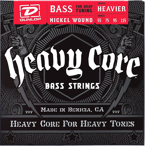 Dunlop Heavy Core NPS 4 String Heavier (55 - 75 - 95 - | Reverb UK