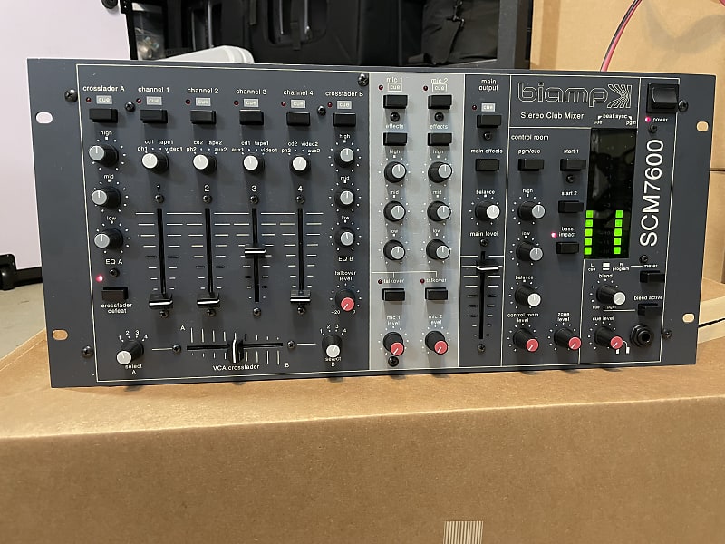 BIAMP SCM7600 STEREO CLUB DJ MIXER SCM 7600 MADE IN USA | Reverb