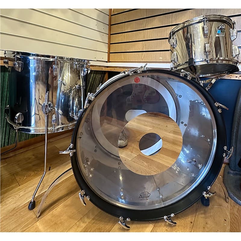 Ludwig 70s Stainless Steel 3-Piece Shell Pack, Second-Hand | Reverb