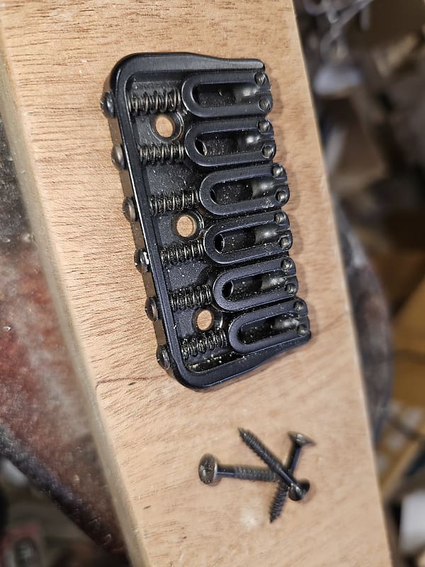 Hipshot 6 string bridge 2023 - Black | Reverb