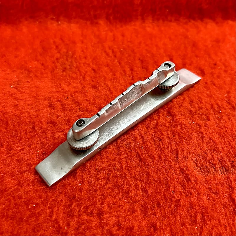 Bigsby Archtop guitar bridge c 1960 - Aluminum original | Reverb UK
