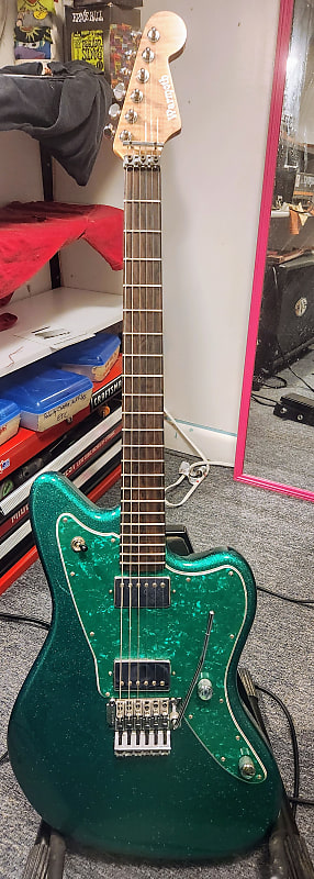 Warmoth Jazzmaster 2020's - Green sparkle | Reverb