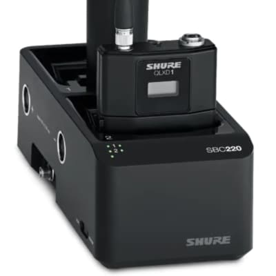 Shure SBC220-US 2-Bay Networked Docking Charger with Power | Reverb