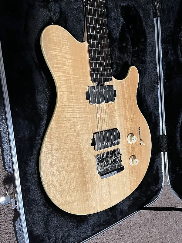 Sterling AX20 Natural Refin with Dimarzio Pups | Reverb