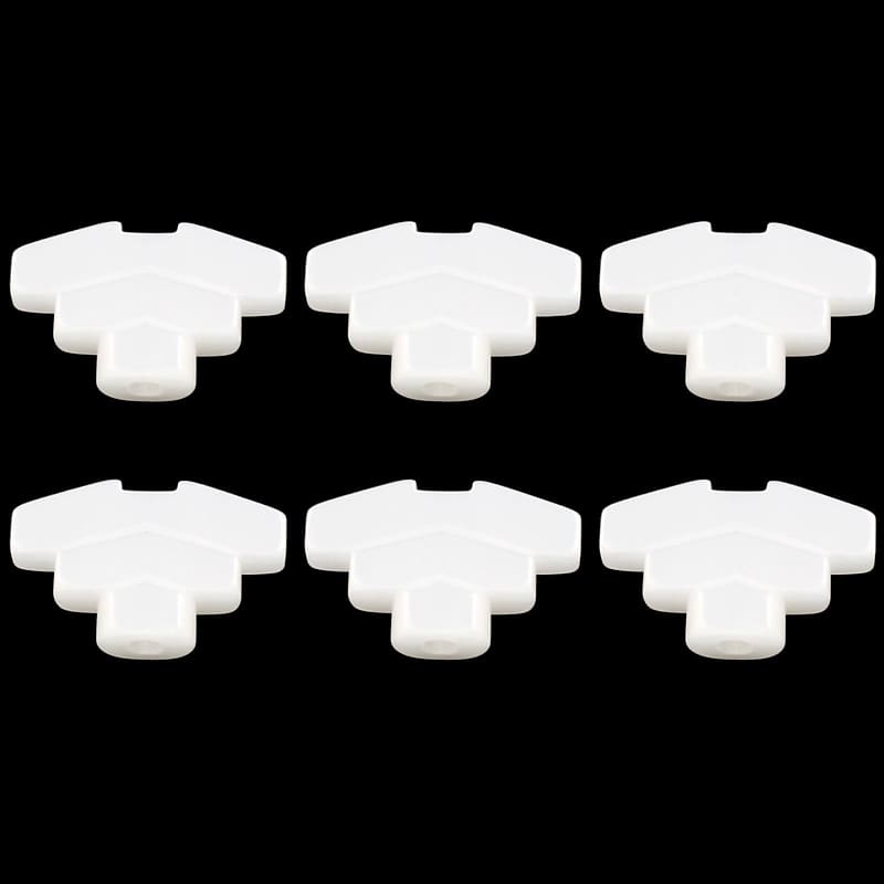 NEW (6) White Pearloid Rotomatic Buttons For Grover Tuners | Reverb
