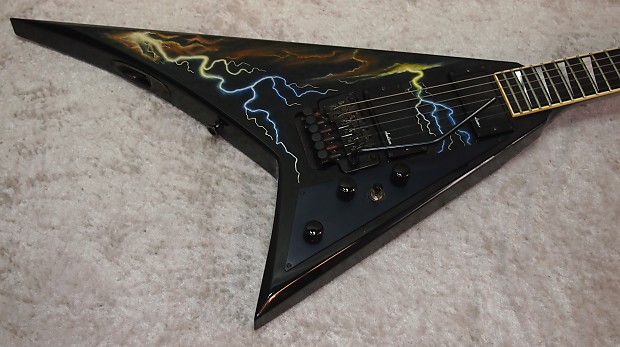 1991 USA Jackson RR1 Randy Rhoads electric guitar lightning | Reverb