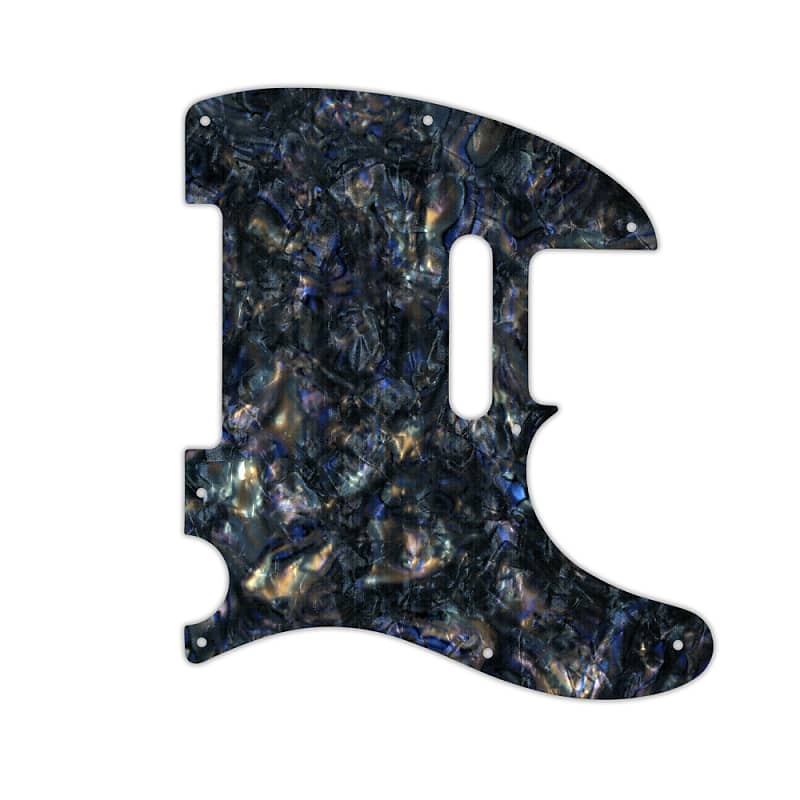 WD Pickguard For Fender Tele, 8 Holes - BLACK ABALONE | Reverb