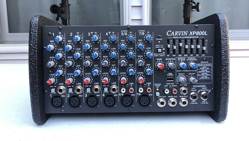 Carvin XP800L 8 Channel Powered Mixer | Reverb
