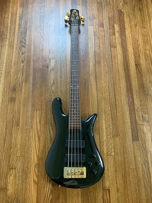 Spector NS 5CR Mid-1999 Black Transparent/Gold | Reverb