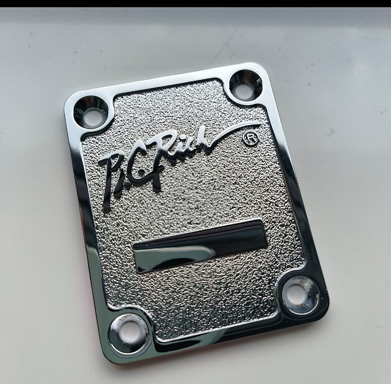 B.C. Rich Neck plate - Silver | Reverb