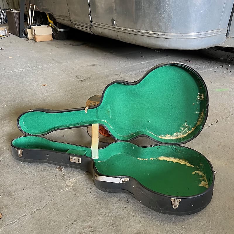 Vintage 1950s 1960s Hofner Green Lined Guitar Hard Case OHSC | Reverb