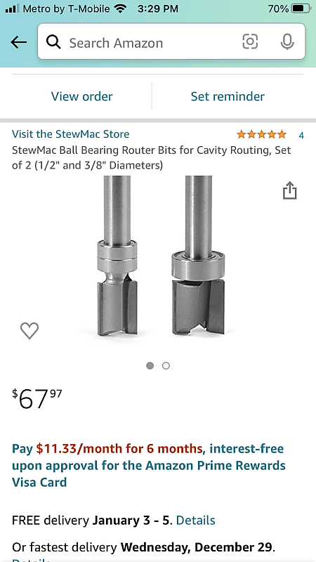 StewMac Cavity Routing Bits | Reverb