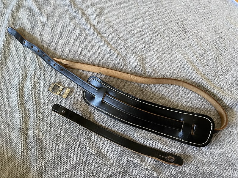 Vintage 1960s Fender guitar bass strap leather Telecaster | Reverb