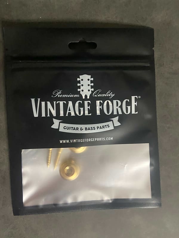 Vintage Forge Guitar Strap Pin - Gold | Reverb