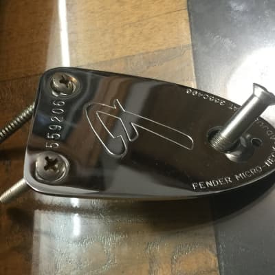 1973-74 Genuine Vintage Fender F Logo 3 bolt Neck Plate | Reverb