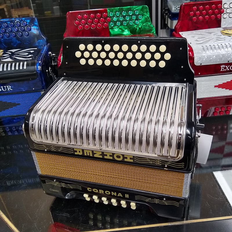 Hohner Corona Button Accordion - Key of GCF | Reverb