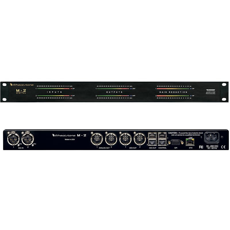Wheatstone M-2 Two-channel Digital Mic/Voice Processor | Reverb