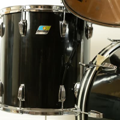 1970s Ludwig Big Beat Black Cortex Drum Set | Reverb
