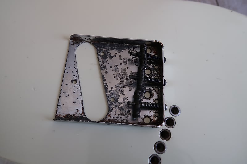 Left Handed Fender Telecaster Bridge PAT.PEND. Tele / 60's | Reverb