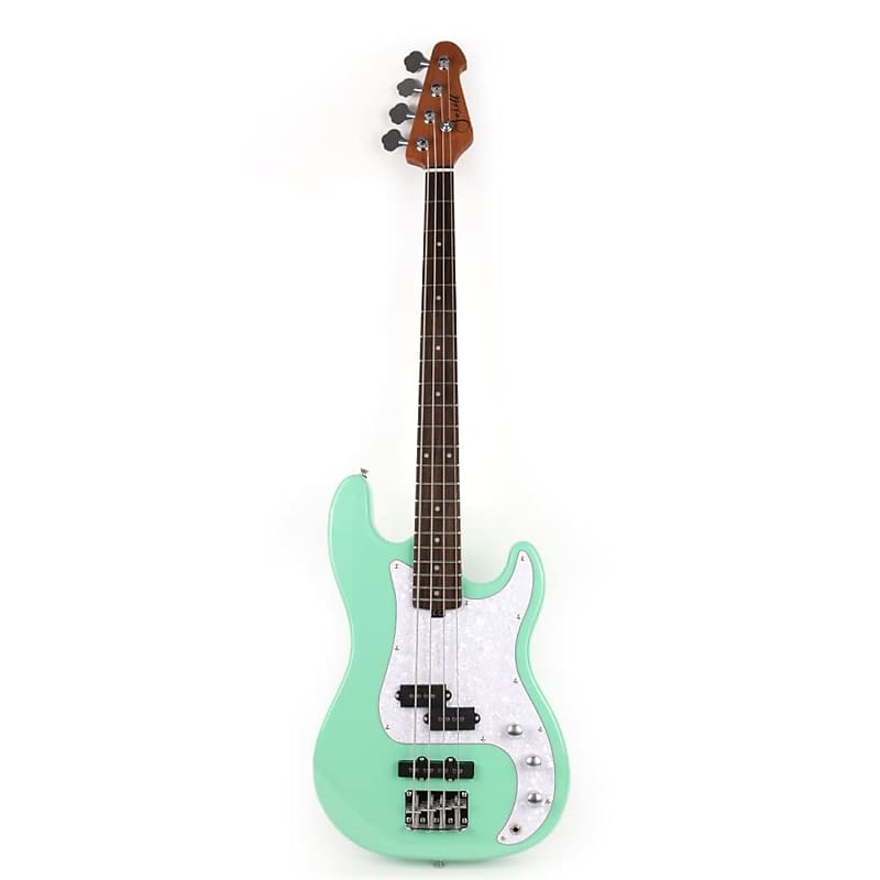 Full Size Standard Green Electric Bass Guitar Four 4 String | Reverb