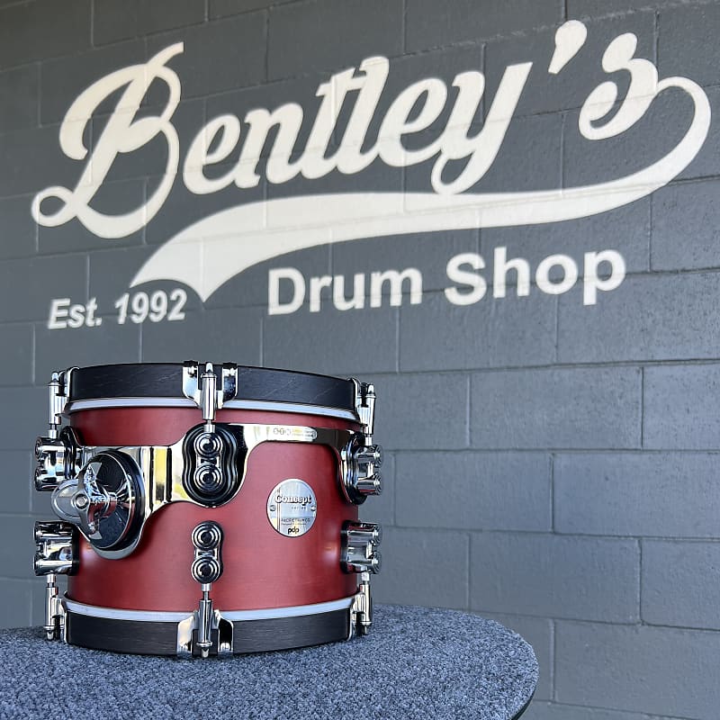 Pdp Drums PDP 7x10 Concept Maple Rack Tom In Ebony Stain Pdp Snare Drum