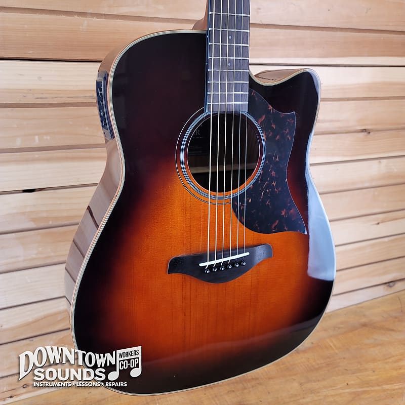 Yamaha A1R A/E Dreadnought Guitar - Tobacco Brown Sunburst, | Reverb
