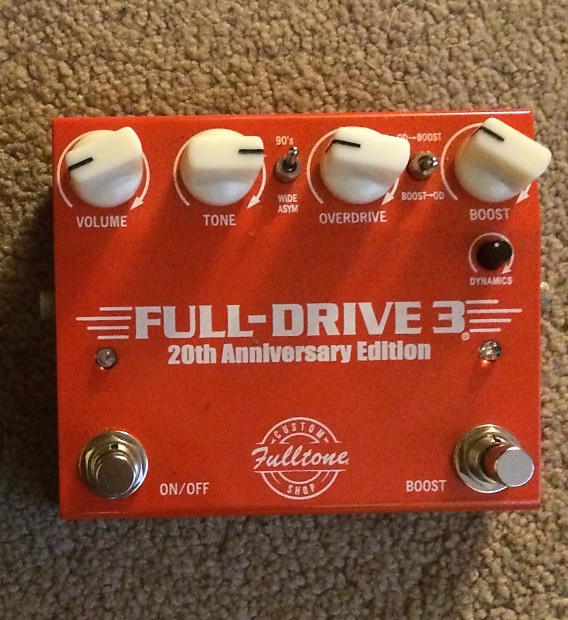 Fulltone Custom Shop Fulldrive 3 20th Anniversary Edition | Reverb