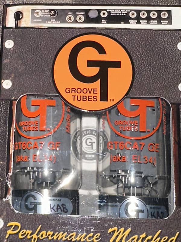 NOS U.S.A. Groove Tubes GT6CA7/EL34 GE - Matched Pair | Reverb