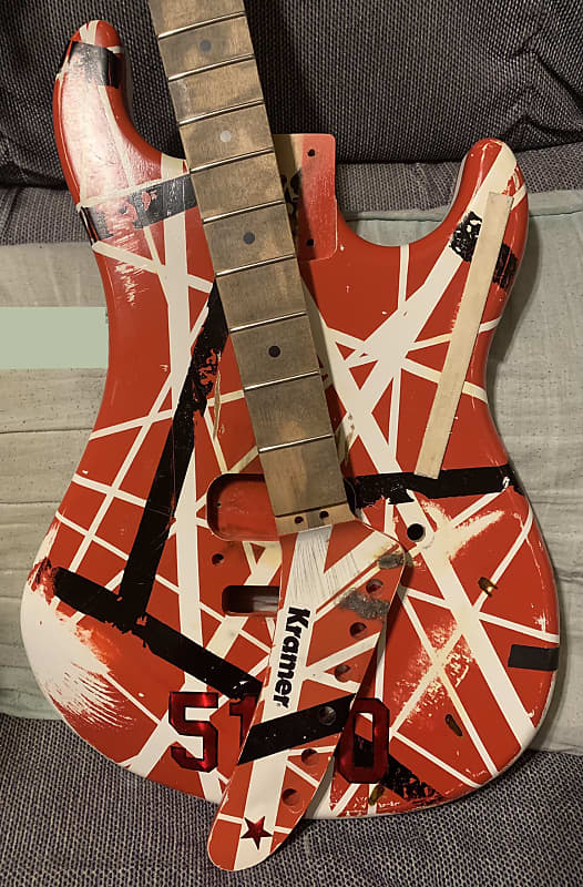 PAINTED & RELIC’ED 5150 PROJECT GUITAR PARTS: BODY (DIVEBOMB) | Reverb