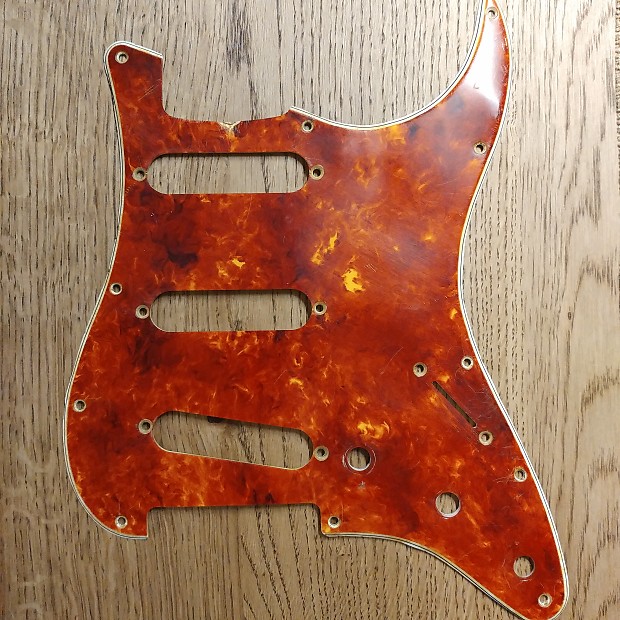Spitfire Tortoise Shell Stratocaster Pickguard Bright | Reverb Canada
