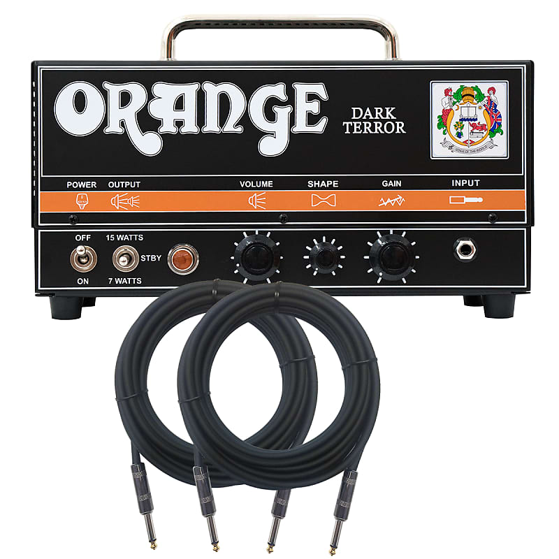 Orange Dark Terror 15/7-watt Tube Head BONUS PAK | Reverb