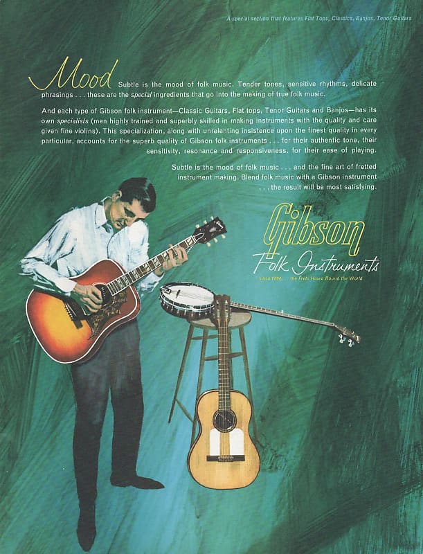 Gibson Mid 60's Folk Instrument Catalog | Reverb