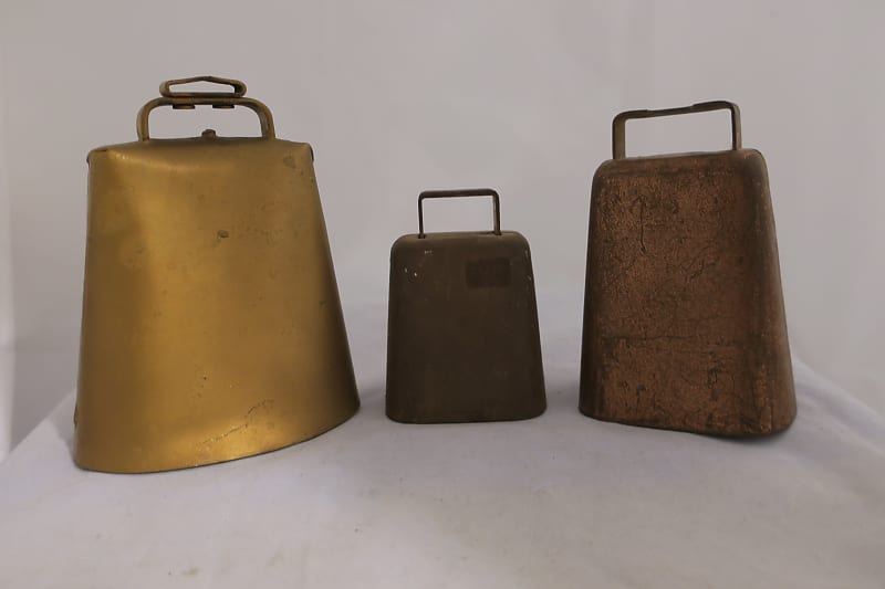 lot of three vintage cowbells | Reverb