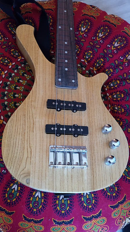 Glarry Mini Bass Fretless - Natural | Reverb