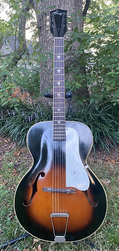 Rare 1959 Kay Deluxe 6838 Archtop Guitar w/ Pick Inlays | Reverb