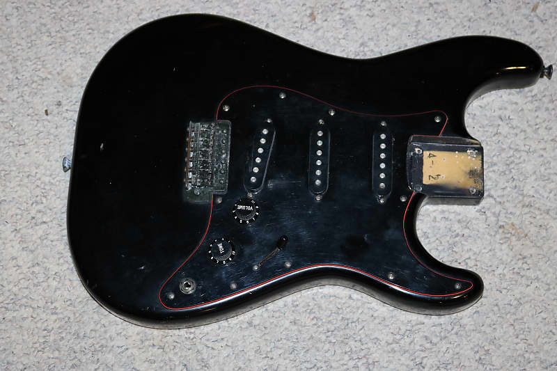 Vintage Profile Black Magic Loaded Guitar Body - Made | Reverb Canada
